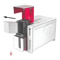 How do you perform cleaning on the Evolis Primacy 1 ID Badging printer?